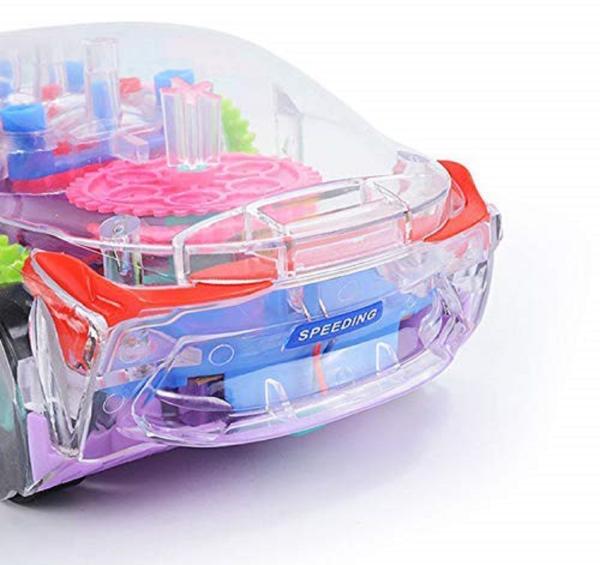 DEZICON ECOM Transparent 3D Concept Gear 360 Degree Rotation Car Toy ...