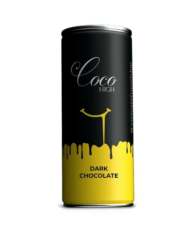COCO HIGH Dark Chocolate Drink, 200 Ml x 24 Cans, Chocolate Milk Shake ...