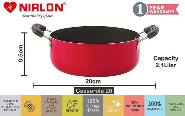Nirlon 9 pcs of Non-stick Aluminium Kitchen Cookware Set - JioMart