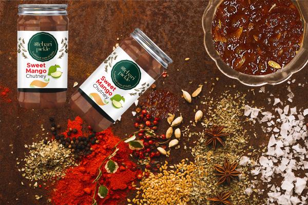 AACHARI PICKEL Mother Special Mango Sweet Chutney 400GM With Jeera ...