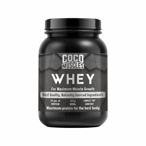 COCO MUSCLES WHEY Protein | Rich Chocolate Flavor | Best for Muscle ...