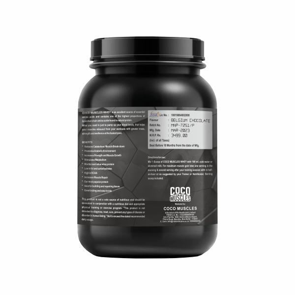 COCO MUSCLES WHEY Protein | Rich Chocolate Flavor | Best for Muscle ...