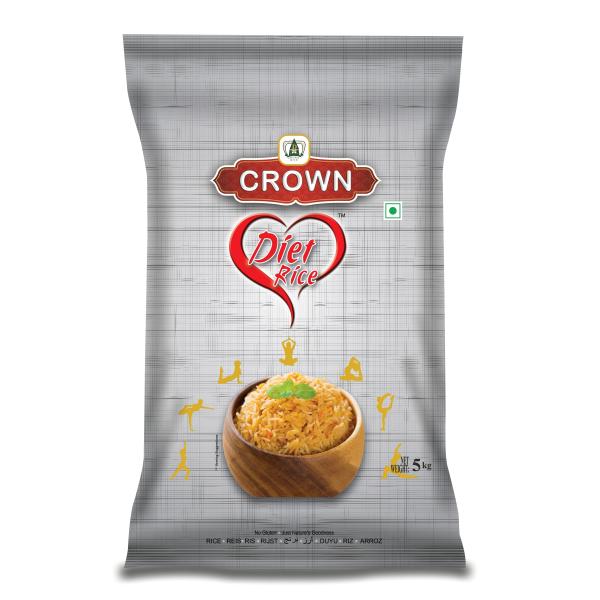 CROWN Diet Rice Long Grain, Gluten Free, Double Polished, 100% Natural ...