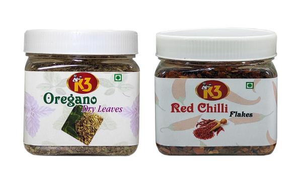 K3 Masala Oregano (100g),Red Chilli Flex (100g) (Pack of 2) - JioMart