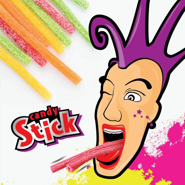 Sour Punk Cola Flavor Candy Sticks - 40g Each (Pack of 24) - JioMart