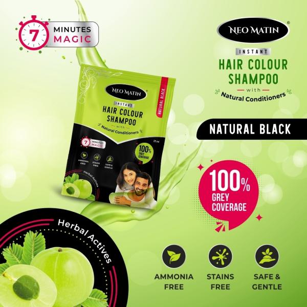 Neomatin | Hair Colour Shampoo (25ml) | Pack of 3 - JioMart