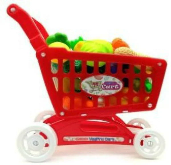 Sanjary Plastic Pretend Play Mini Push And Pull Fruit Vegetable ...