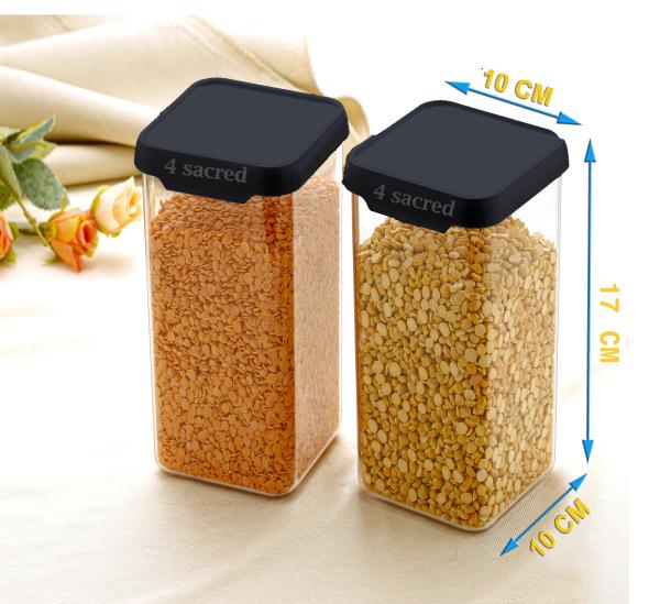 CLOUDHEAD LARGE SIZE 100% UNBREAKABLE AIRTIGHT KITCHEN STORAGE ...