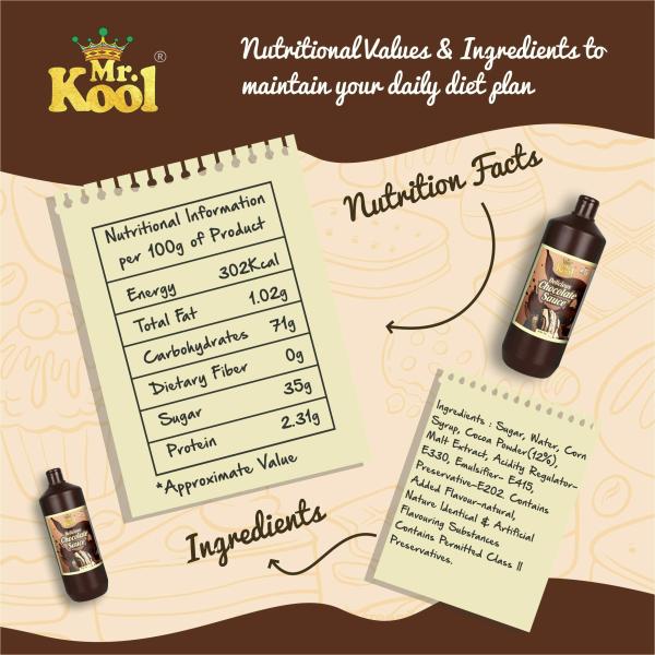 MR. KOOL Chocolate Syrup Sauce 4X1 Kg - JioMart