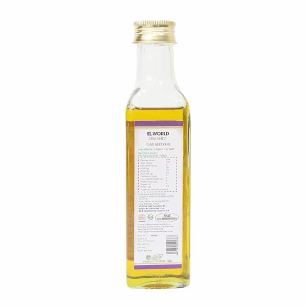 ELWORLD AGRO & ORGANIC FOOD PRODUCTS Flaxseed (Alsi/ Teesi) Oil- 200ml ...