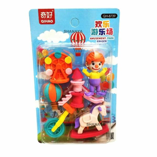 SHANAYA Amusement Park Pencil Eraser for Kids Cute Princess Castle ...