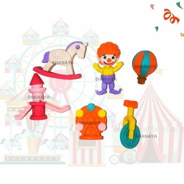 SHANAYA Amusement Park Pencil Eraser for Kids Cute Princess Castle ...