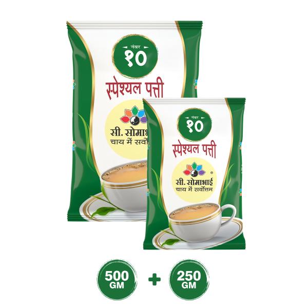 C. SOMABHAI's No. 10 Premium CTC Leaf Tea - 750g, Assam Black Losse ...