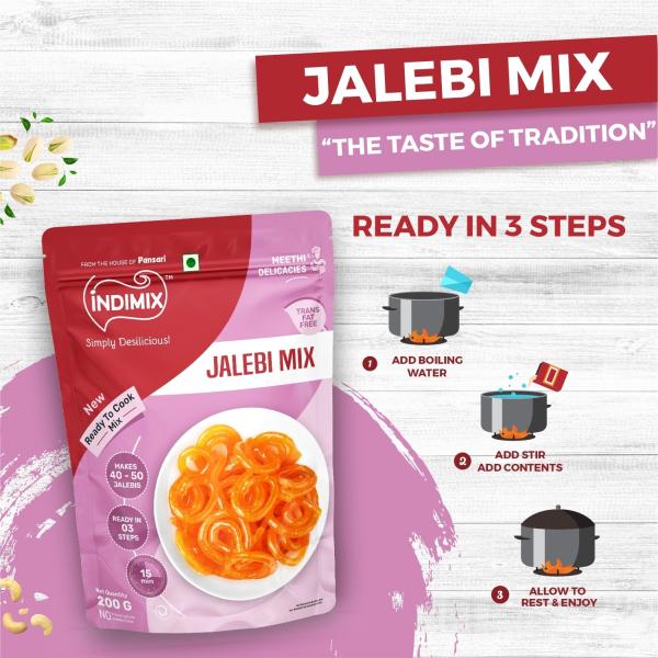 INDIMIX Instant Jalebi Mix Pure Veg - 800g - JioMart