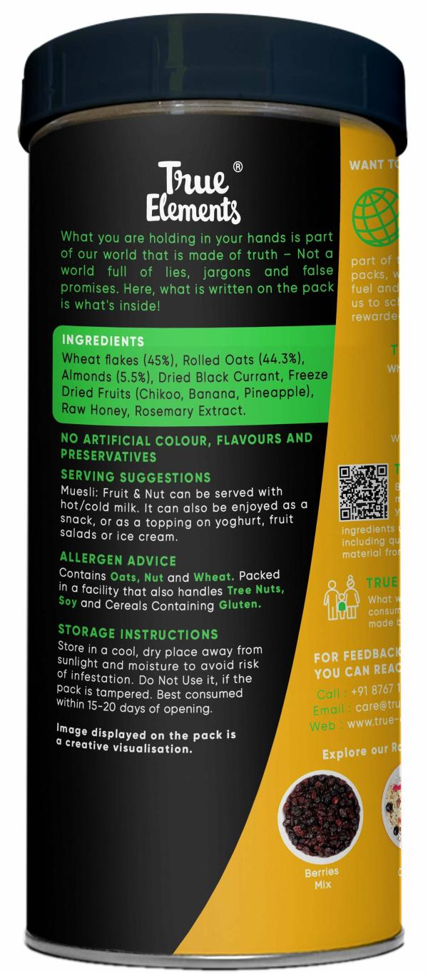 True Elements Fruit And Nut Muesli 400gm - JioMart