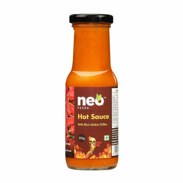 Neo Hot Sauce With Bhut Jolokia Chillies Extra Hot & Spicy 215g - JioMart
