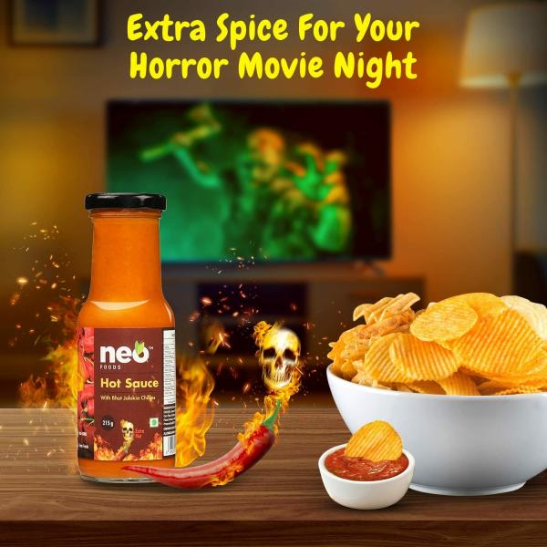 Neo Hot Sauce With Bhut Jolokia Chillies Extra Hot & Spicy 215g - JioMart