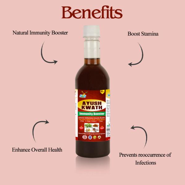 SBS Ayush Kwath Syrup - Ayurvedic Immunity Booster, Enriched With All ...