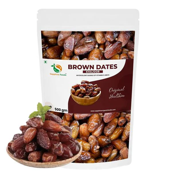 Organic Sapphire Foods Dates| Khajoor or Khajur Dry Fruit 500g. - JioMart