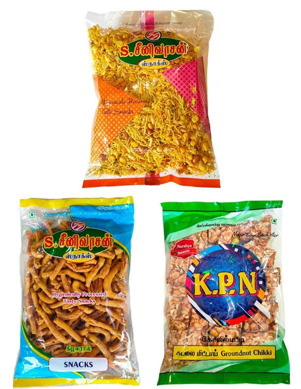 S. Seenivasan Mittai Kadai Mixture, Pepper Sev, Kadalai Mittai - JioMart