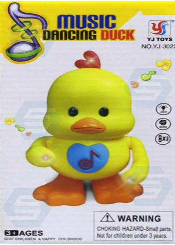 Sanjary Multicolor Plastic Musical Duck Toy Walking Duck Moving Head ...