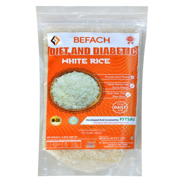 BEFACH DIET & DIABETIC WHITE RICE (400g) |Certified By National ...