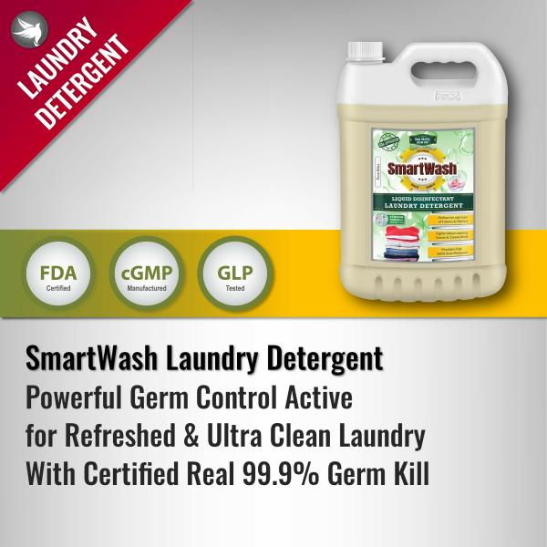 SmartWash Laundry & Fabric Detergent with Disinfection Protection, 5L ...