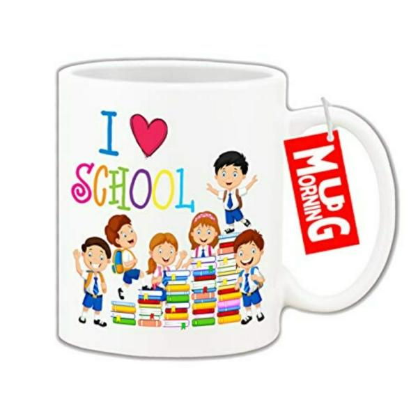 Mug Morning I Love School Mug for Kids Milk Mugs Milk Mug for Kids Kids ...