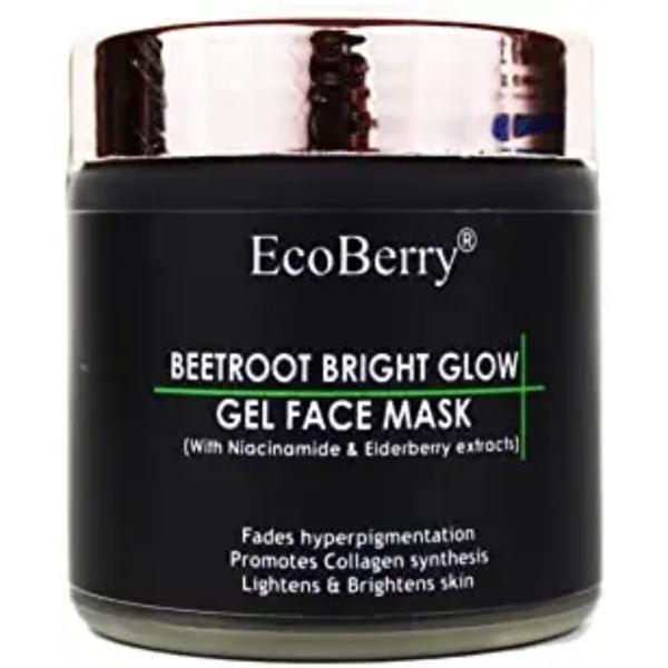 EcoBerry Beetroot Bright Glow Gel Face Mask Brightening & Glowing Skin ...