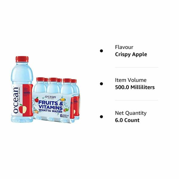 O'CEAN Fruit Water Crispy Apple flavor enriched with vitamins ...