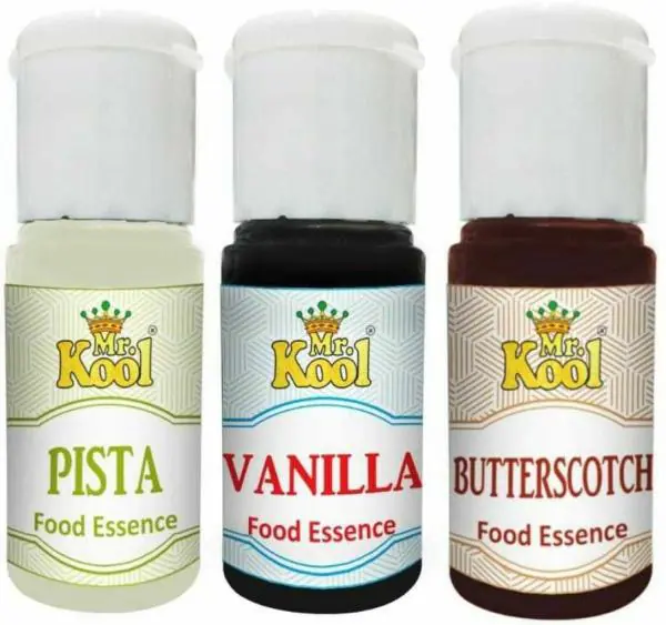 Mr.Kool Flavouring Food Essence 60ml(vanilla,pista,butterscotch)20ml ...