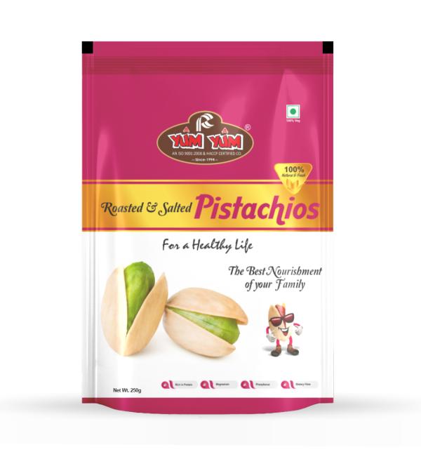 YUM YUM Premium Californian Roasted & Salted Pistachios Nuts 250g Value Pack - JioMart