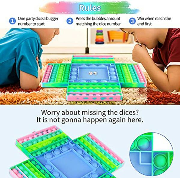 Kiditos Multicolor Silicone Push Bubble Pop It Fidget Toy - JioMart