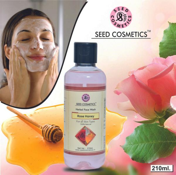 Seed Cosmetics Rose Witj Honey Herbal Face wash 100 % Natural For ...