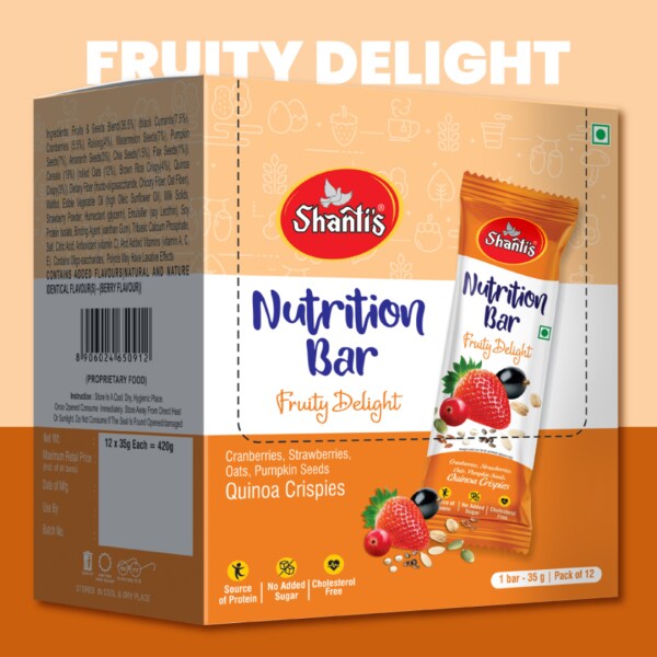 Shantis Fruity Delight Bar Multigrain and Nutrition Ready to Eat ...