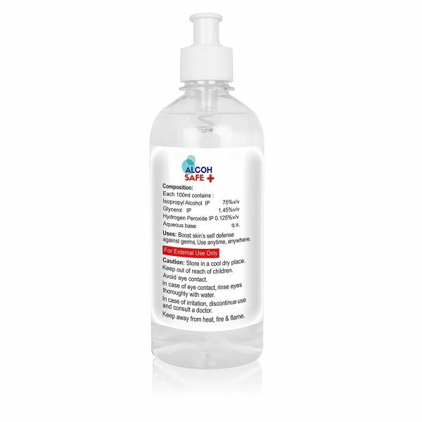 AlcohSafe Advanced | WHO Formula 75% IPA Hand Rub | Pack of 2(500ml ...
