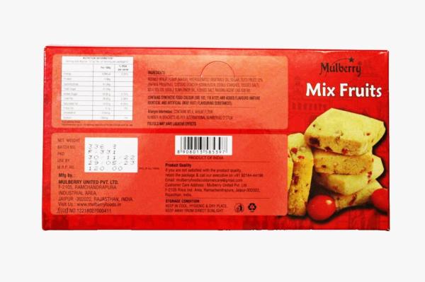 Combo Pack of 3 Mulberry Traditionally Handmade Authentic taste Danish Mix Fruit Cookies (336g x ...
