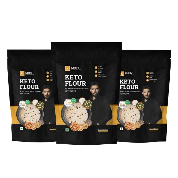 Ketofy - Keto Flour (3kg) | Ultra Low-GI Keto Atta | Low Carb Flour for ...