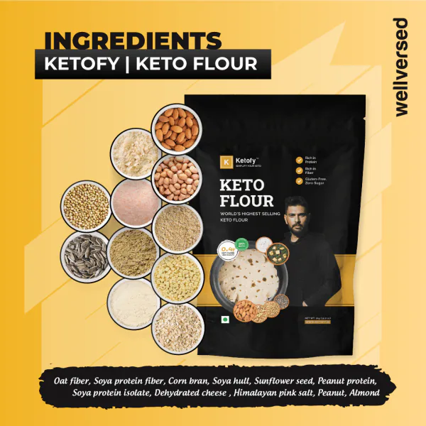 Ketofy - Keto Flour (3kg) | Ultra Low-GI Keto Atta | Low Carb Flour for ...
