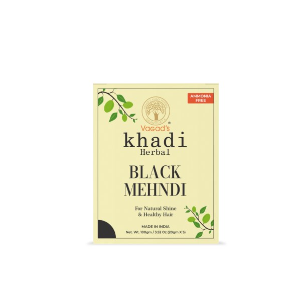 Vagad’s Khadi Black Mehndi 100gm | Natural | Ammonia Free Henna | Pack of 2 - JioMart