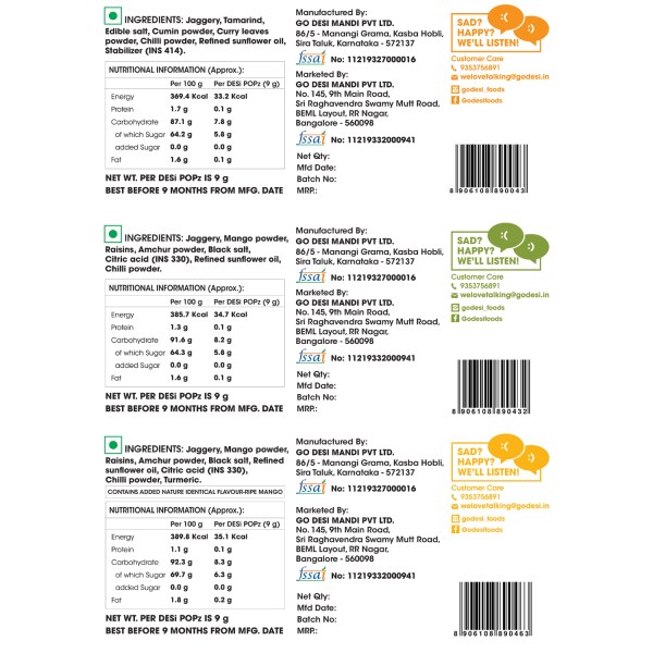Go Desi Trial Pack, Popz and Bytes, Candy, Digestive Candies, Hamper ...