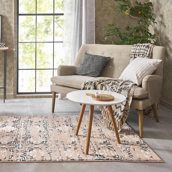 TRIDENT Adorn Vintage Distressed Polyester Classic Area Rugs 4 ft (w) x ...