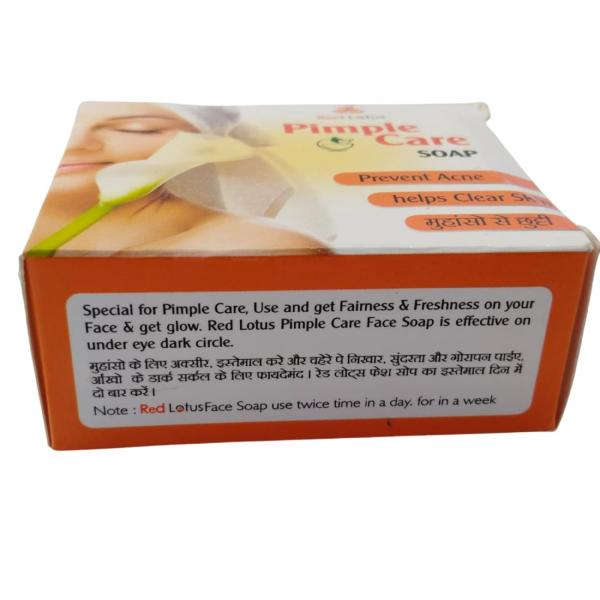 Red lotus Pimple care Soap | Natural & Ayurvedic | Dust & Oil Free Skin ...