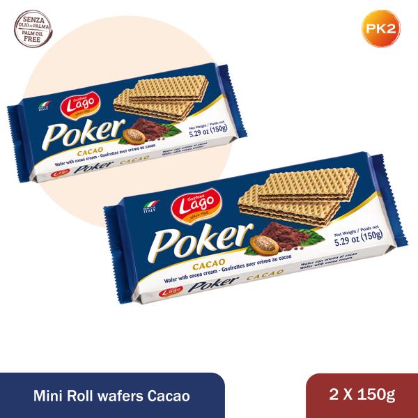 Lago Poker Wafers Cocoa 300g (Pack of 2) - JioMart
