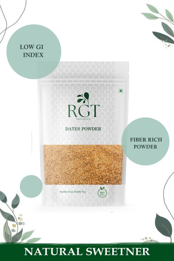 RGT Organics Dried Dates Powder | Kharik Powder 400 Gm (200Gm x2 ...