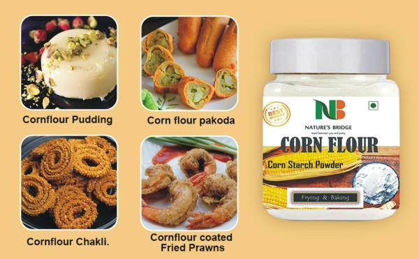 Nature's Bridge Cornflour Powder | Cornflour | Corn Starch for Cooking ...
