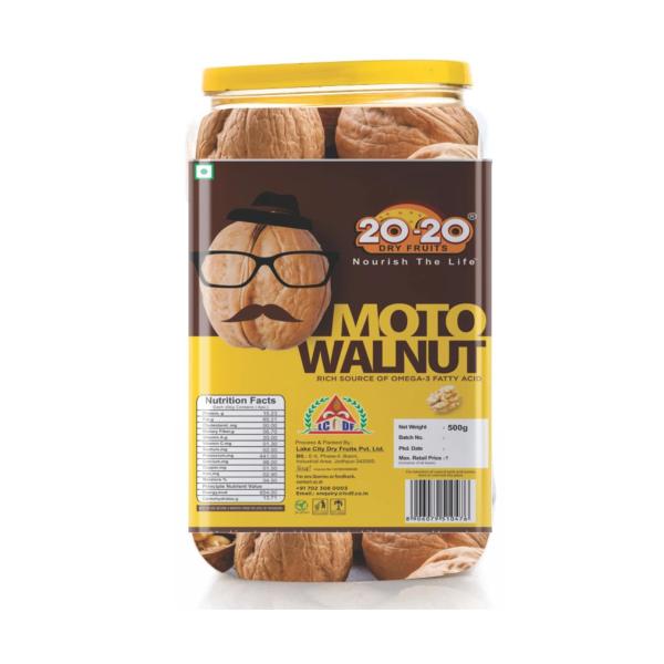 20-20 Dry Fruits Moto Walnut In Shell - Akhrot With Shell, 500G - JioMart