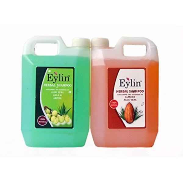 Eylin Herbal Shampoos: Almond/Aloe Vera & Amla/Aritha/Aloe Vera, 1 ...