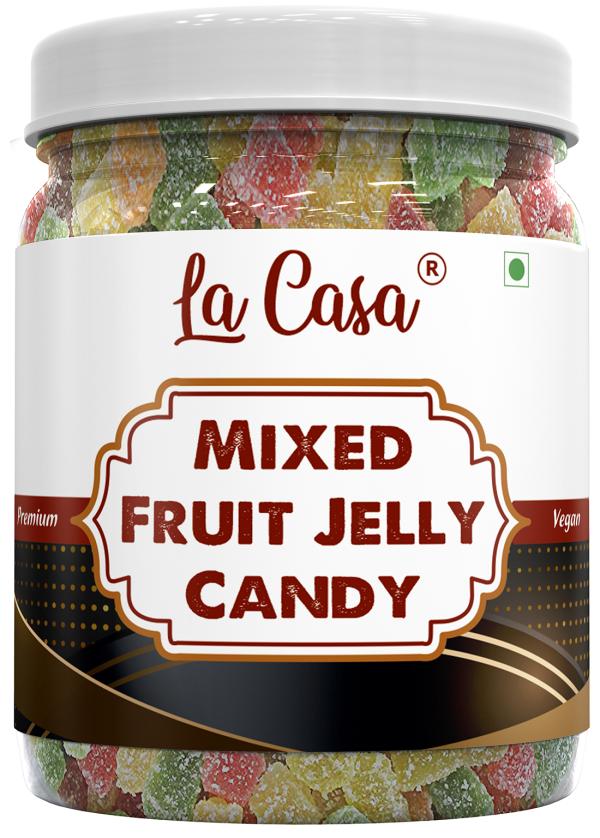 La Casa Vegan Mixed Fruit Jelly Candy Cubes | 350g | - JioMart