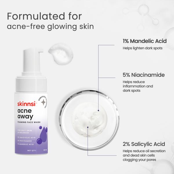 Acne Away Foaming Face Wash - JioMart